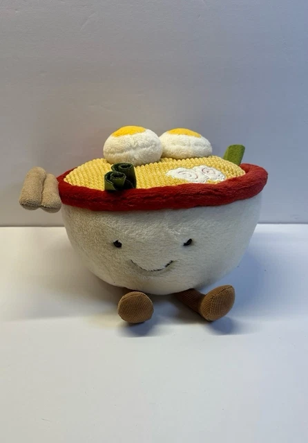 JELLYCAT AMUSEABLE RAMEN Plush Doll Toy Instant Noodle Bowl BNWT With ...