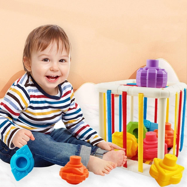 KIDS SENSORY SHAPE Sorter Toy Game Sensory Bin Toy for Babies Girls £10 ...