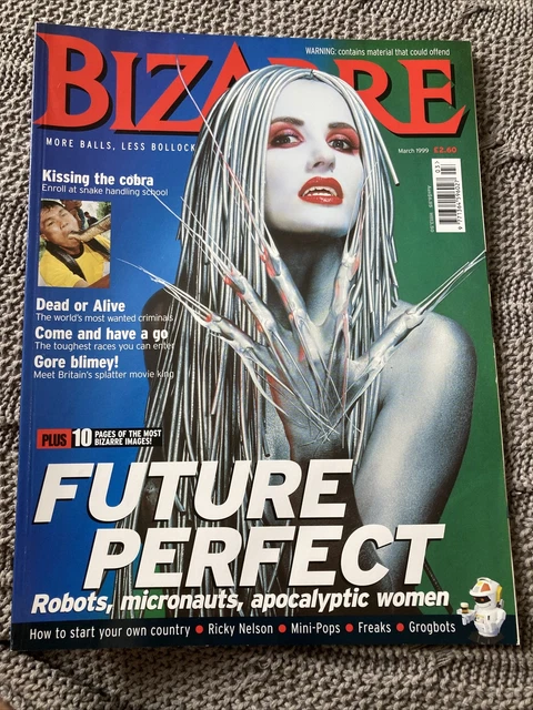 ICONIC 90’S MAG Bizarre magazine Issue 18 March 1999 Infamous £3.50 ...