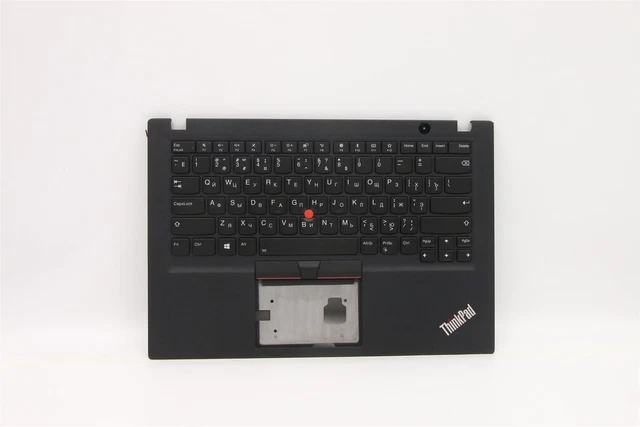 LENOVO THINKPAD T490S Keyboard Palmrest Top Cover Russain Black Backlit ...