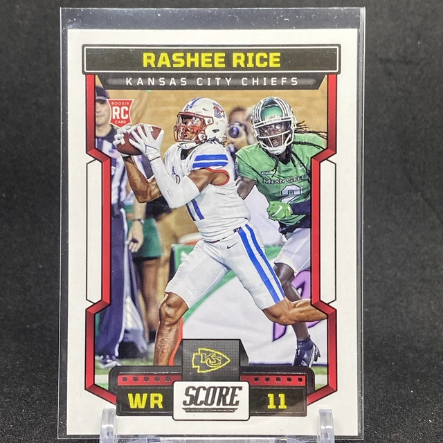 2023 PANINI SCORE Football 352 RC Rashee Rice Kansas City Chiefs SMU WR ...
