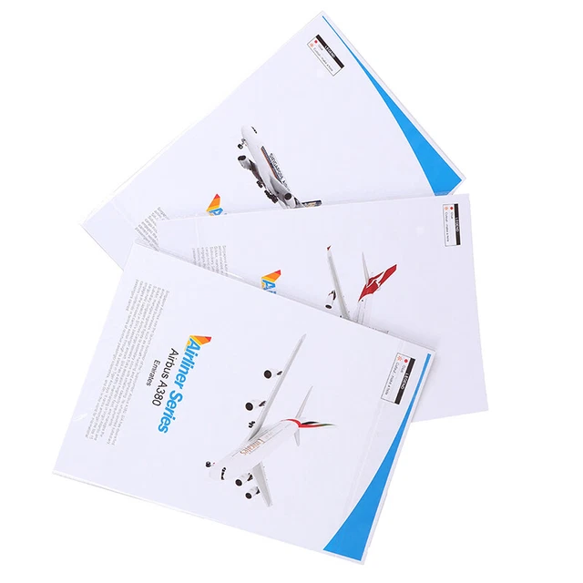 1:300 AIRBUS A380 3D Paper Model Papercraft Cardboard for Children ...