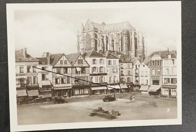 FOTO WK2 FRANKREICH Beauvais Kleinbild Werbung Reklame Geschäft Auto ...