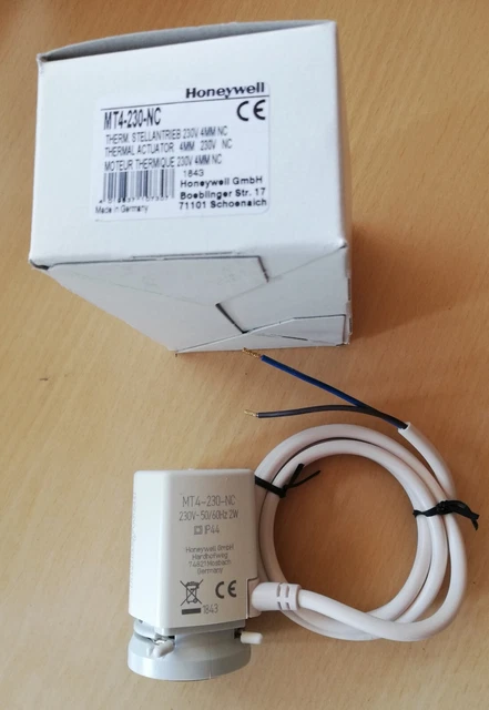 HONEYWELL STELLANTRIEB MT4-230-NC, 2 W,230V/AC, stomlos zu, M 30x1,5 ...
