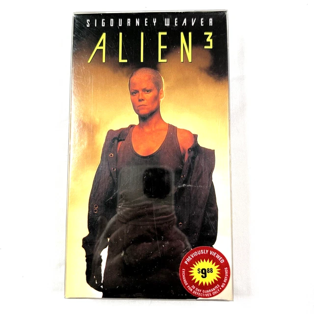 ALIEN 3 VHS Blockbuster Rental Previously Viewed Sigourney Weaver Fox ...