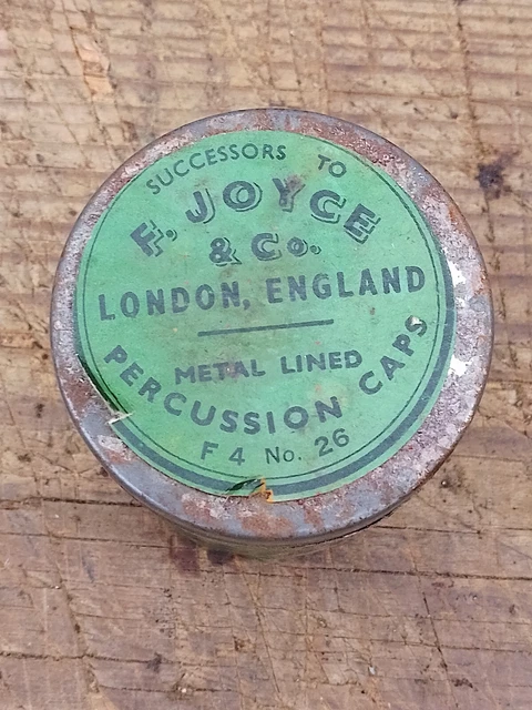 VINTAGE ELEY KYNOCH 'F JOYCE' Percussion Cap Tin Revolver EMPTY Colt ...