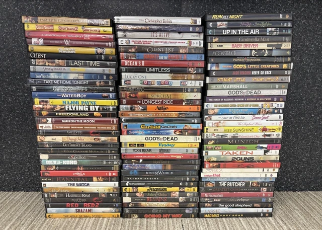 100 DVD MOVIES! Wholesale Good Titles Used DVD Lot in great condition ...