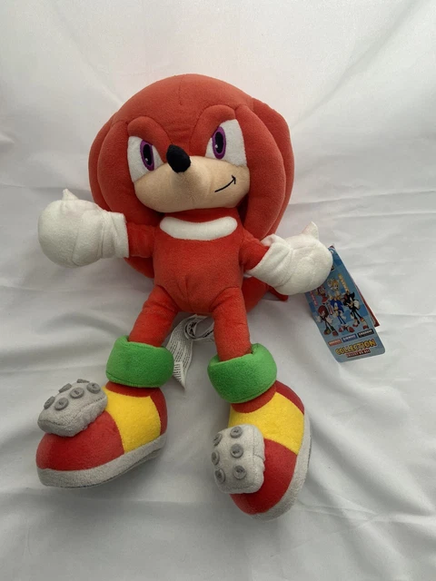 SONIC THE HEDGEHOG Knuckles 12” Plush Soft Toy Sega Prize Europe Rare ...