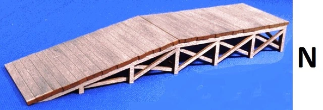 N SCALE - WOODEN LOADING RAMP LASER KIT -BLN-074 $20.37 - PicClick AU