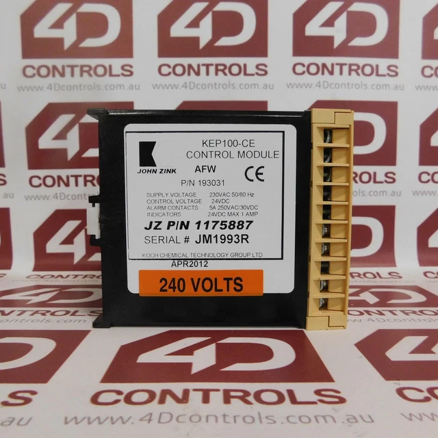 KEP100-CE | JOHN Zink | Ignition System Control Module 230V, Surplus No ...