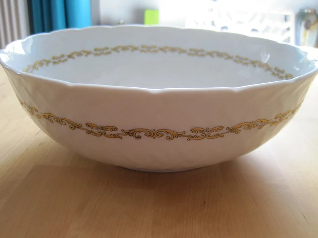 1 SALADIER EN porcelaine de Limoges France Bernardaux décor Balzac EUR ...