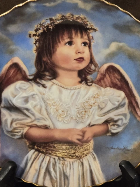 VINTAGE 1994 SANDRA Kuck Angel of Hope Plate RECO Precious Angels ...