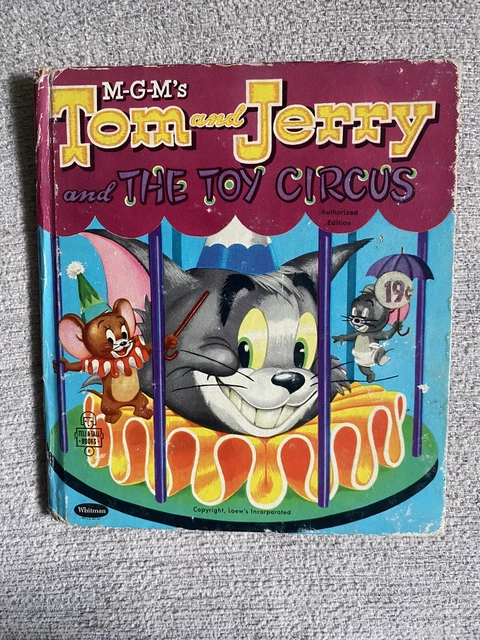 VINTAGE TOM & Jerry and The Toy Circus Whitman Tell-A-Tale Children's ...