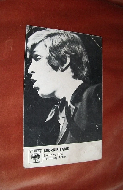 GEORGIE FAME. 1960S POP SINGER. ORIGINAL PUBLICITY PHOTO CARD. EUR 6,92 ...