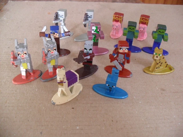 MINECRAFT NANO METALFIGS: Figures X15 Bundle - JADA Toys - Mojang £9.95 ...