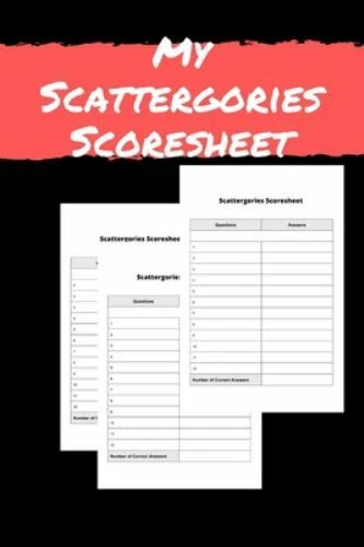 MY SCATTERGORIES SCORESHEET: MY Scattergories Score sheet Keeper - My ...