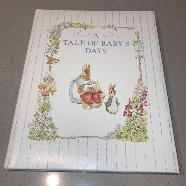 A TALE OF Baby's Days Peter Rabbit Baby Book Beatrix Potter Vintage 90s ...