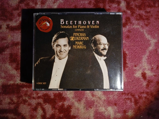 PINCHAS ZUKERMAN/BEETHOVEN:COMPLETE VIOLIN Sonatas/ Rca Rs 4Cd Set £4. ...