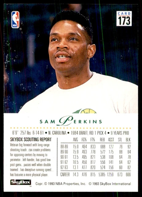 1993-94 SKYBOX. CARTES de basketball Sam Perkins #173 EUR 1,96 ...