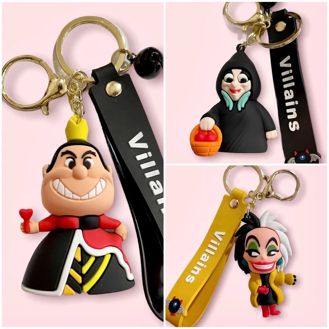 DISNEY VILLAINS *EVIL QUEENS* 3D Keychain CRUELLA, QUEEN OF HEARTS £0. ...