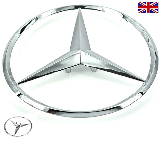 GENUINE MERCEDES REAR Boot Emblem Badge C E S CLK SLK CLASS 90mm ...