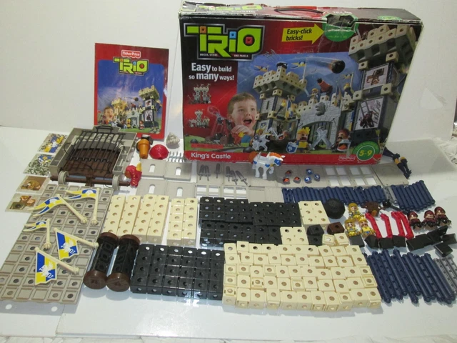 FISHER PRICE TRIO Block Building Set King's Castle P6841 Manual Box $59 ...