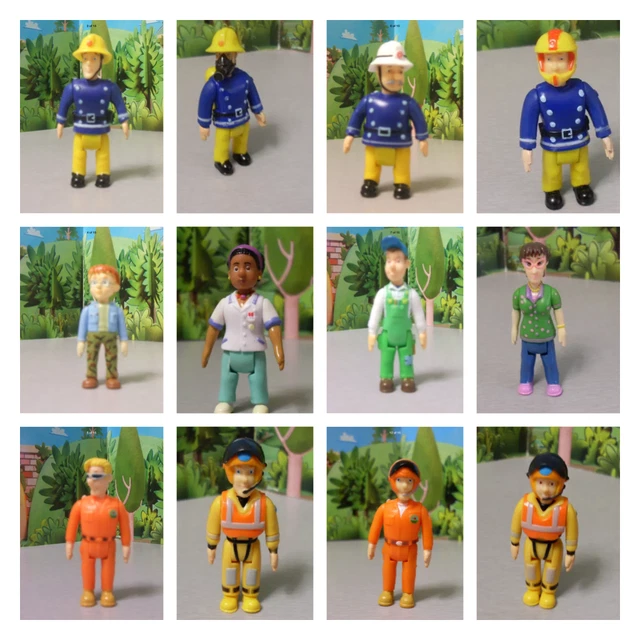 FIREMAN SAM Figures From Series 2 - Dilys Sam Tom Norman Steele Elvis ...