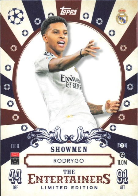 TOPPS MATCH ATTAX 2024-2025 24/25 Rodrygo Real Madrid The Entertainers ...