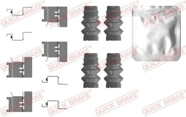 BRAKE PADS FITTING Kit Shims Front Quick Brake 109-0120 P New Oe ...