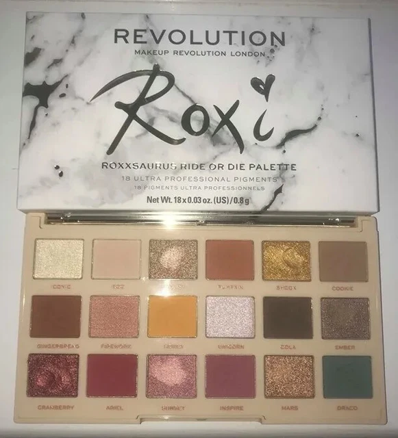 REVOLUTION ROXI ROXXSAURUS Ride Or Die 18 Shade Eyeshadow Palette New ...