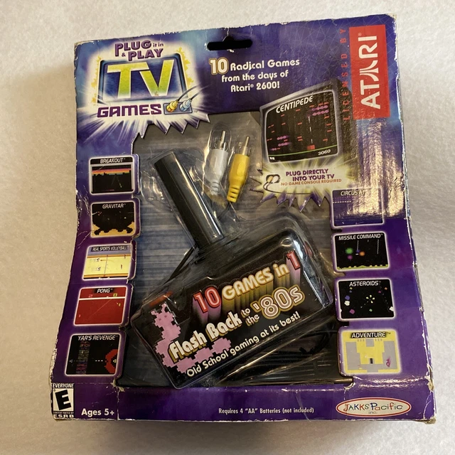 JEU FLASH PLUG N Play Atari retour aux années 80 Jakks Pacific neuf ...