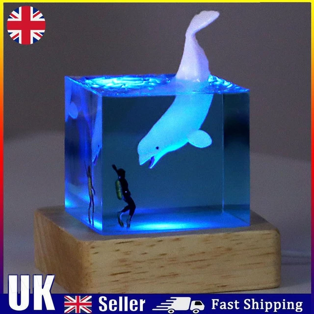 OCEAN ANIMAL CUBE Decor 5cm Beluga Killer Whale Megalodon for Desktop ...
