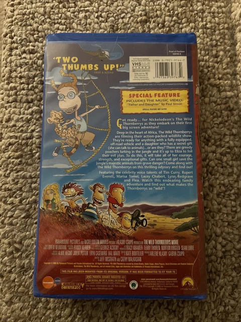 NICKELODEON THE WILD Thornberrys Movie VHS Tape Clamshell Case $4.04 ...