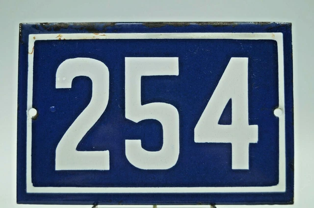 ANCIENNE PLAQUE EMAILLEE NUMERO DE MAISON N°255 (2) - déco loft EUR 35 ...