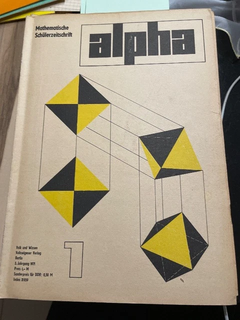 REVUE MATHÉMATIQUE ALPHA - Volk und Wissen - Année 1 Allemand EUR 6,95 - PicClick FR
