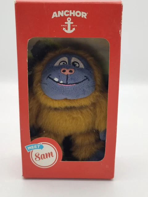 ANCHOR BUTTER BOXED Soft Toy Plush Monster Sam Collectable Advertising ...
