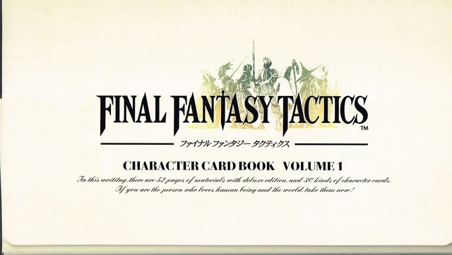 FINAL FANTASY TACTICS character card book Vol.1 English 1997 $83.24 ...