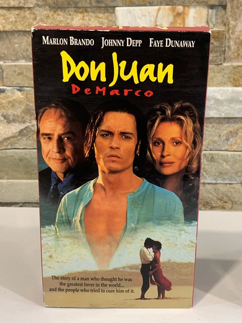 DON JUAN DEMARCO VHS Movie 1995 Marlon Brando Johnny Depp Faye Dunaway ...