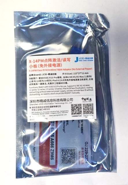 NEW JC V1S V1SE iPhone X-14PM Face ID Activation Read&Write Adaptor! £21.99 - PicClick UK