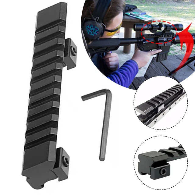 11MM TO 20MM Base Scope Mount Dovetail Extend Weaver Picatinny Rail Adapter DHL. EUR 16,14 ...