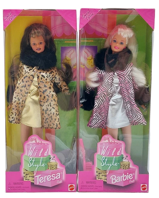 LOT MIT 2X Wild Style Barbie Puppe: Barbie + Teresa / NrfB, Mattel ...