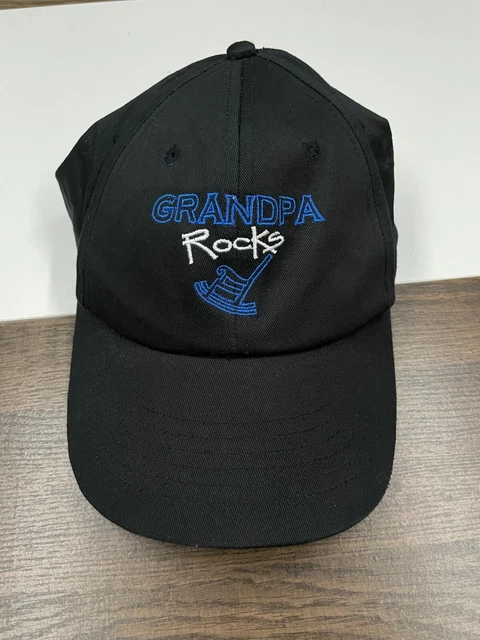 VINTAGE GRANDPA ROCKS Funny Rocking Chair Hat Cap Strap Back $14.57 ...