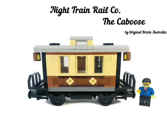 NIGHT TRAIN RAIL Co. Caboose 2- a Lego Emerald Night (10194) Inspired ...