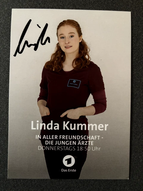 LINDA KUMMER - Die jungen Ärzte - Autogrammkarte - original signiert ...