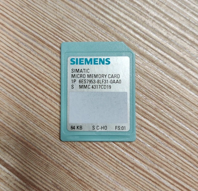 SIEMENS SIMATIC S7, Micro Memory Card 64 KB 6ES7953-8LF31-0AA0 EUR 40,00 - PicClick DE