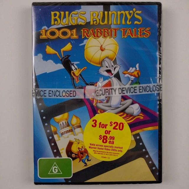 BUGS BUNNY'S 1001 Rabbit Tales DVD Looney Tunes Australia Region 4 RARE NEW $54.99 - PicClick AU