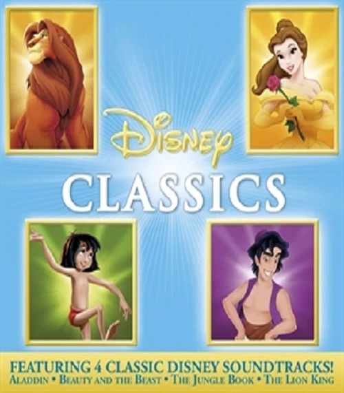 DISNEY CLASSICS JUNGLE Book/Beauty & The Beast/Aladdin/The Lion King 4CD SET £8.99 - PicClick UK