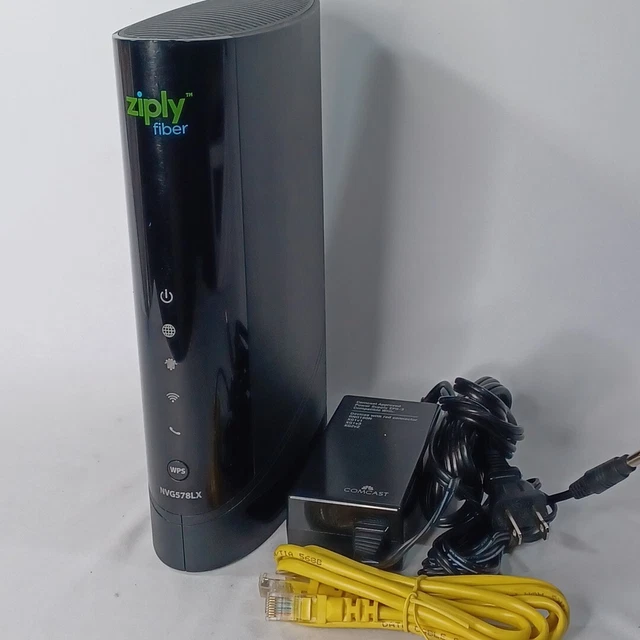 ARRIS NVG578HLX ZIPLY Fiber GPON Gateway WiFi 6 Wireless Router w/ Cord ...