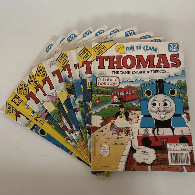 #101-110 THOMAS TANK Engine & Friends Comics Fun To Learn Redan 1995 ...