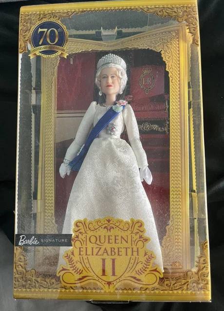 SIGNATURE BARBIE QUEEN Elizabeth II Platinum Jubilee Doll 100% ...